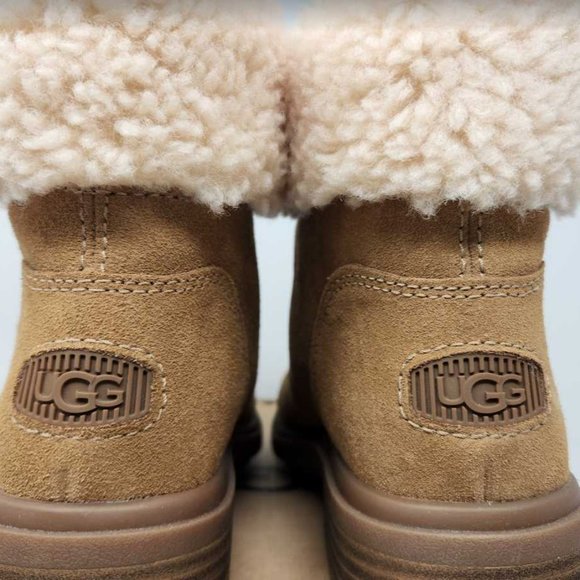 UGG | Shoes | Womens 6 Ugg Harrison Lace Boot In Chestnut Suede | Poshmark